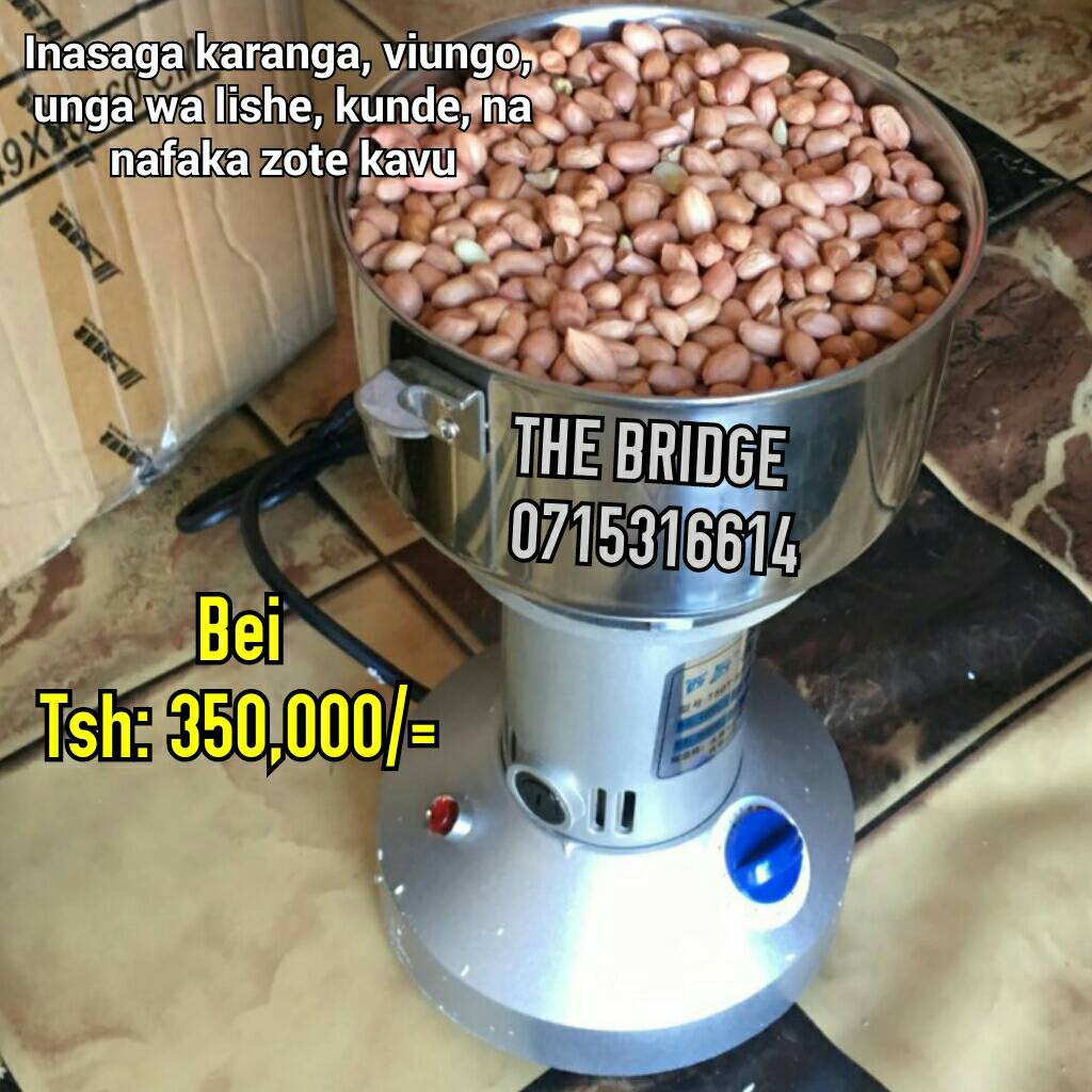 Mashine ndogo ya kusaga vitu vikavu, karanga, viungo, unga wa lishe nk ...