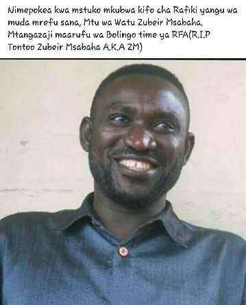 TANZIA: Mtangazaji wa Radio Free Africa, Tom Zuberi Msabaha amefariki ...